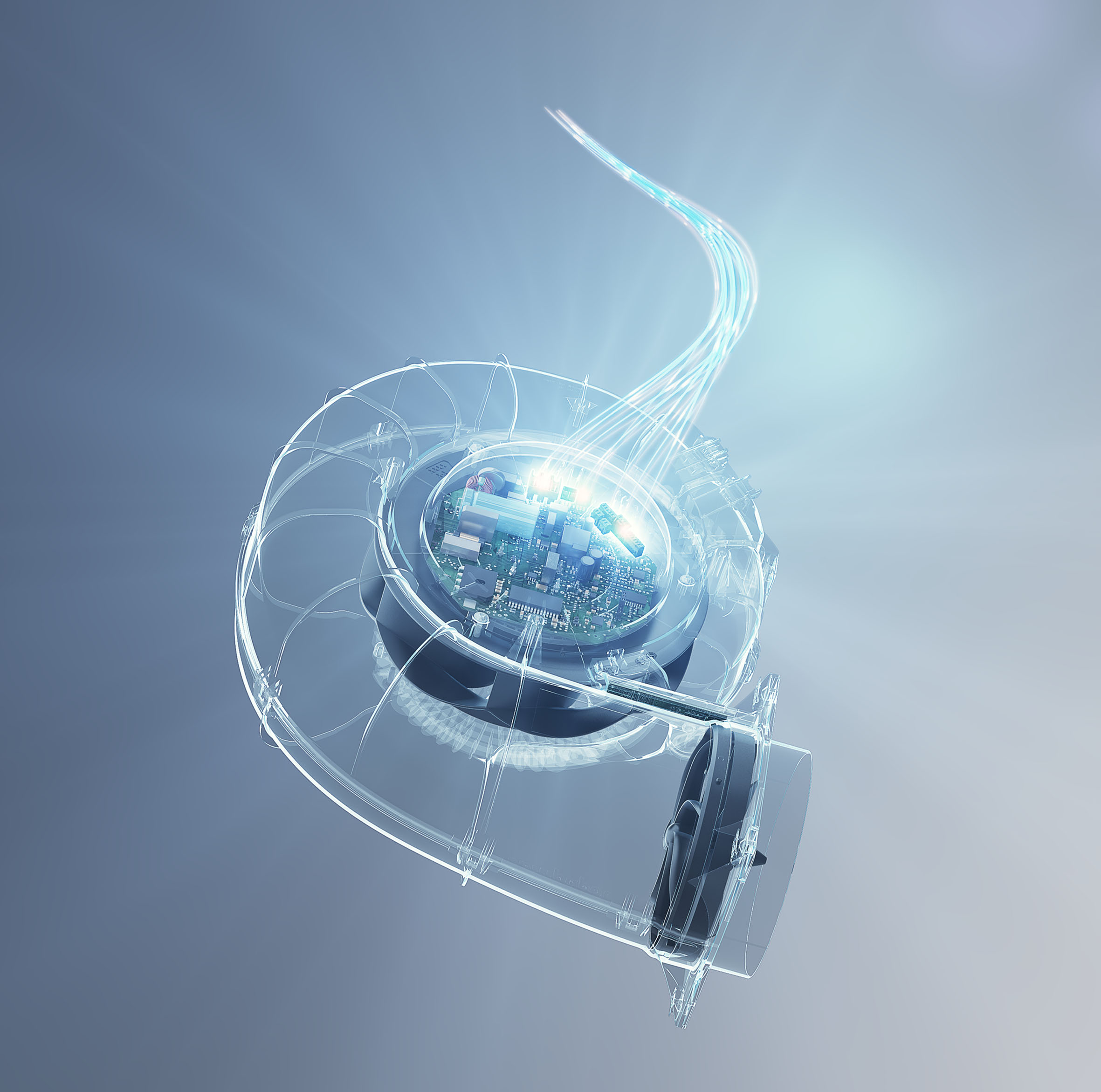 RadiCal in scroll housing for residential and industrial ventilation