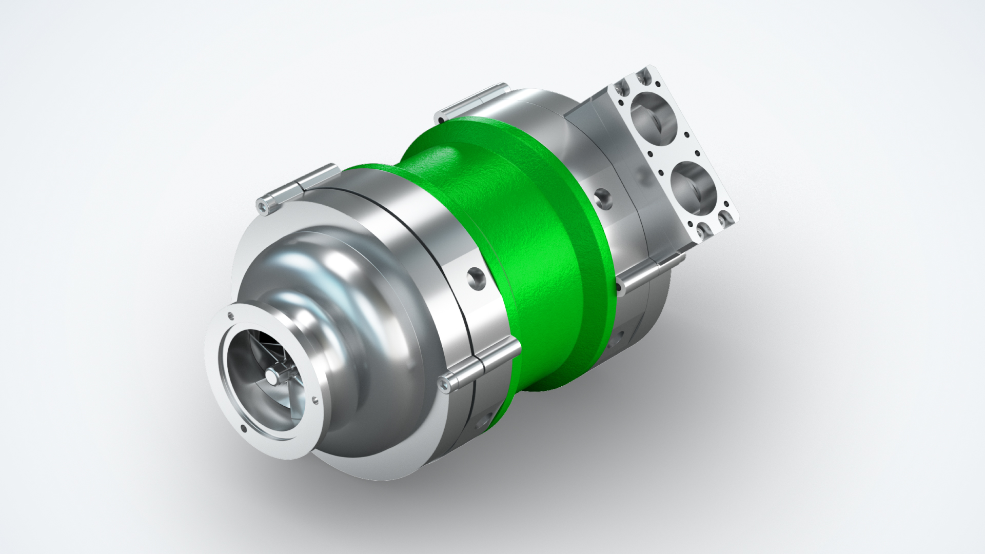 Compact high-speed turbo compressors