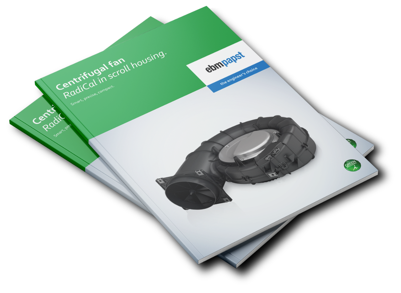 RadiCal centrifugal fans in scroll housings for residential ventilation